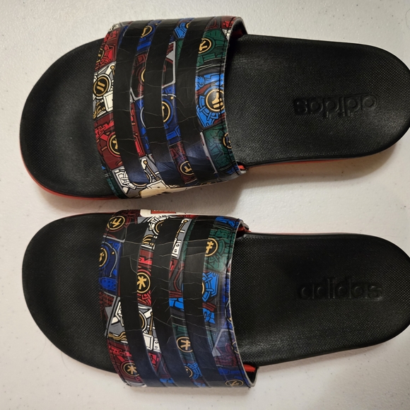 adidas | Shoes | Adidas Lego Ninjago Graphic Slide Sandals | Poshmark